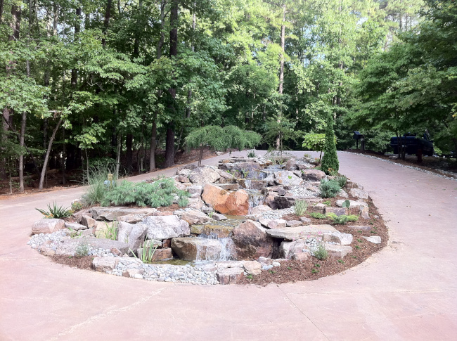 Pondless Waterfalls, Southpoint, NC | Garden Environments